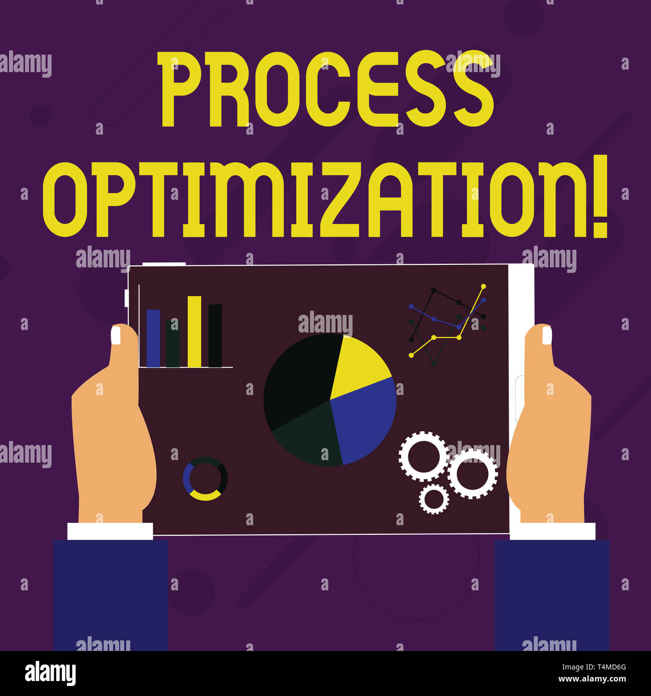 Writing note showing Process Optimization. Business concept for ...
