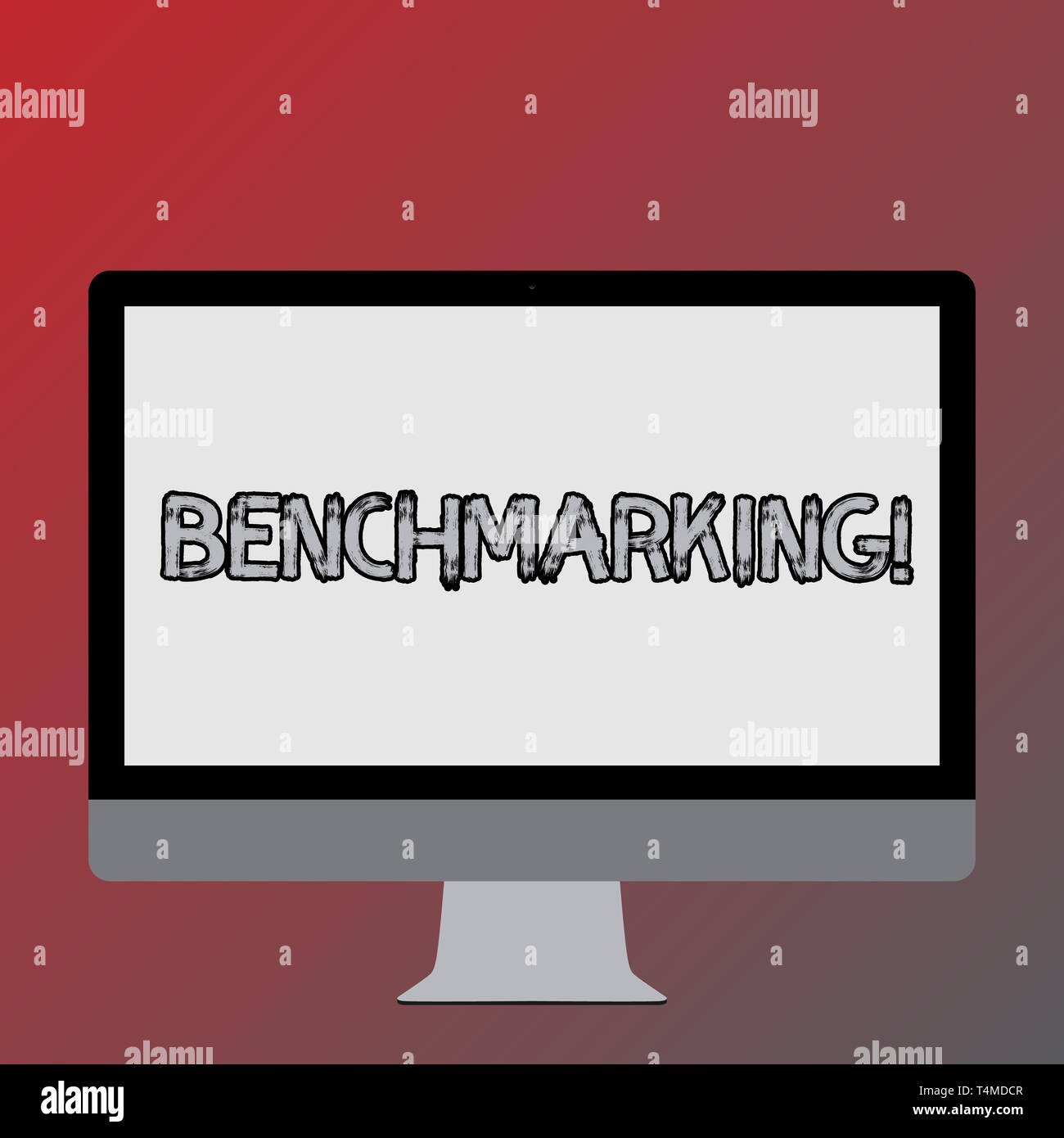Text sign showing Benchmarking. Business photo text evaluate something ...