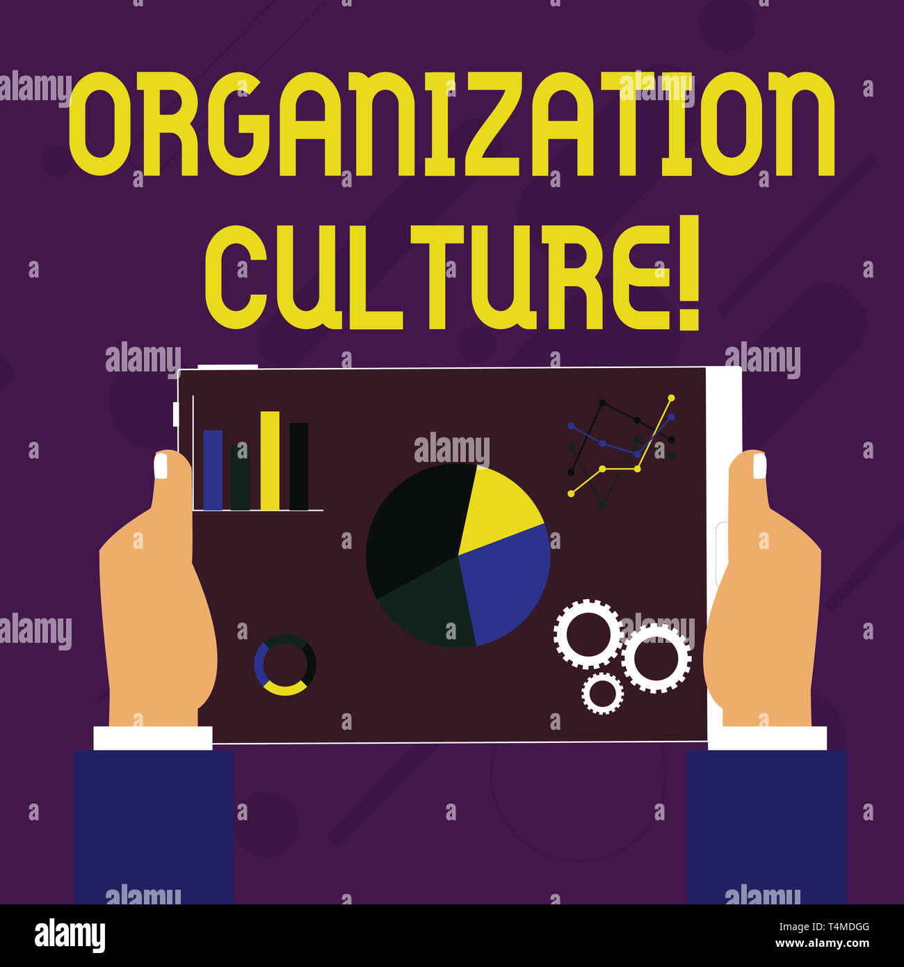 Writing note showing Organization Culture. Business concept for social ...
