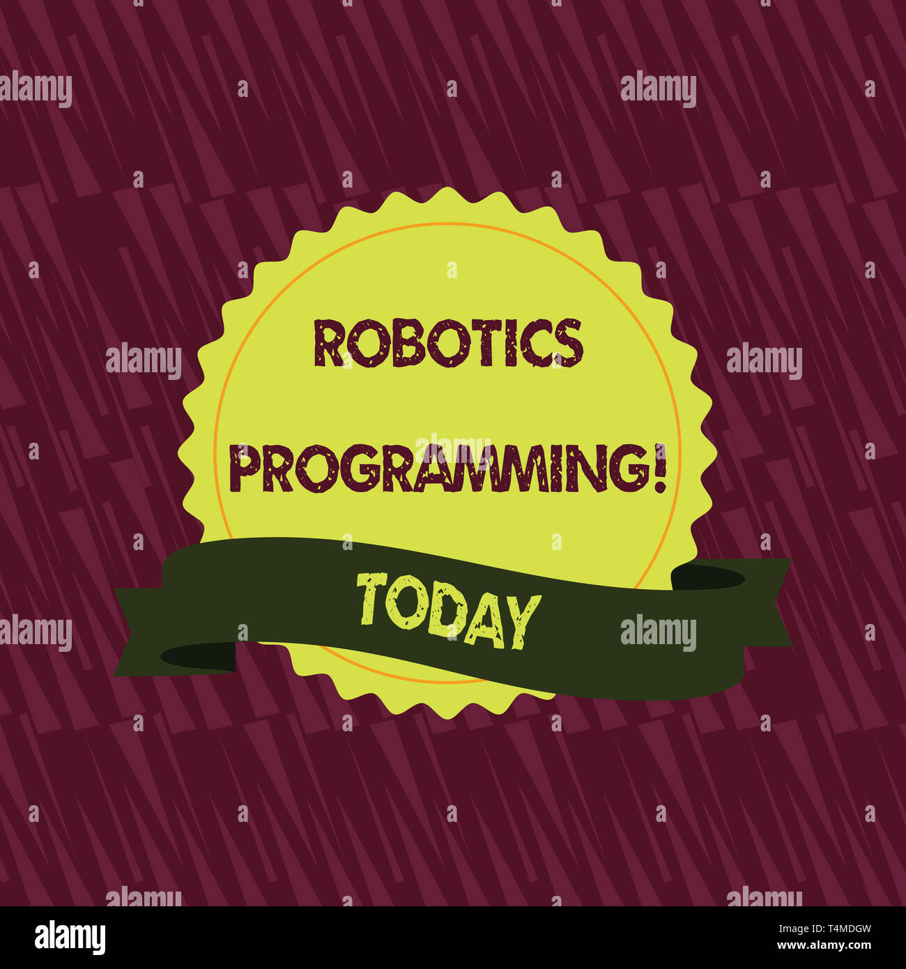 Text sign showing Robotics Programming. Business photo showcasing ...