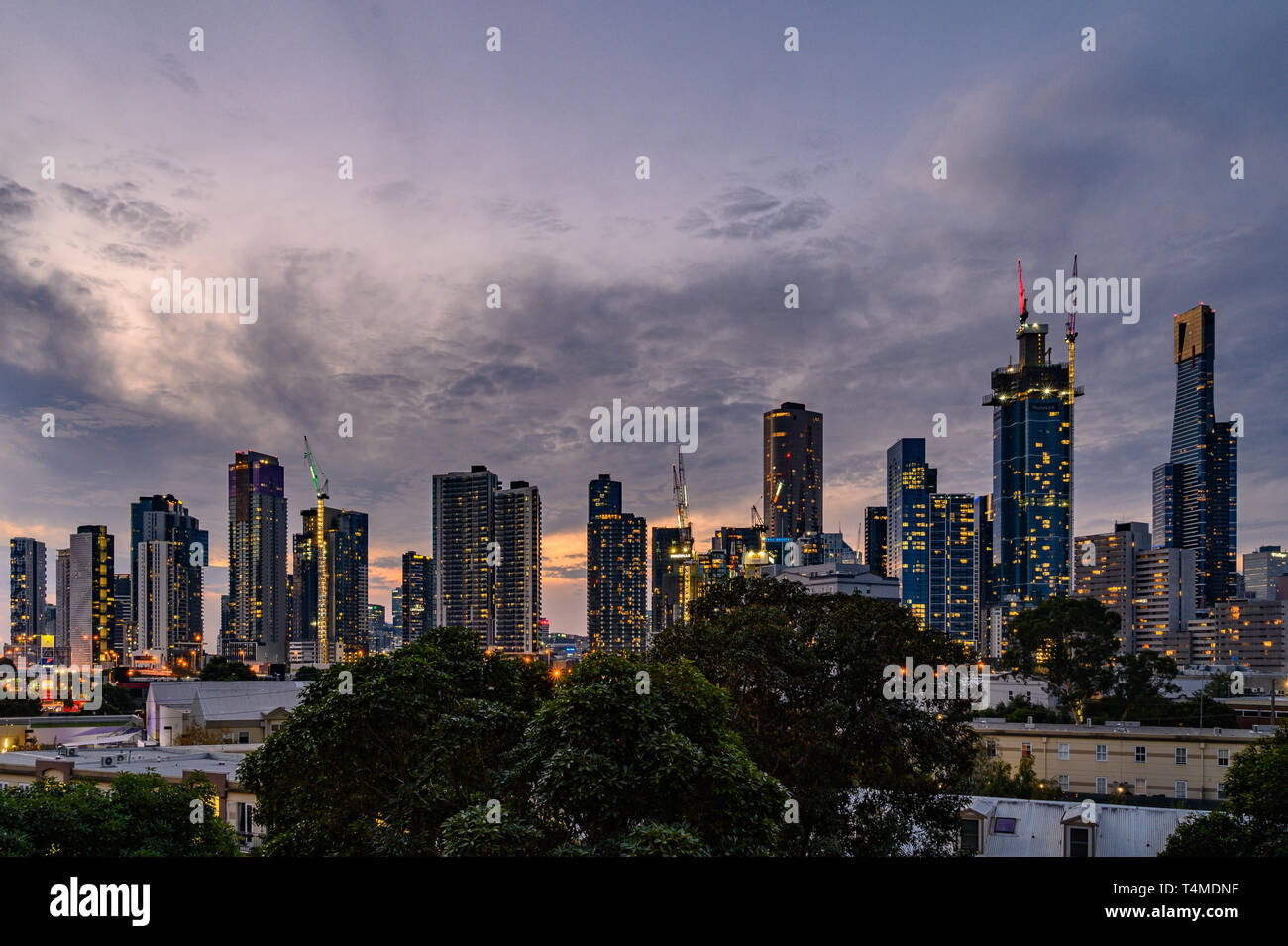 Melbourne dawn view hi-res stock photography and images - Alamy