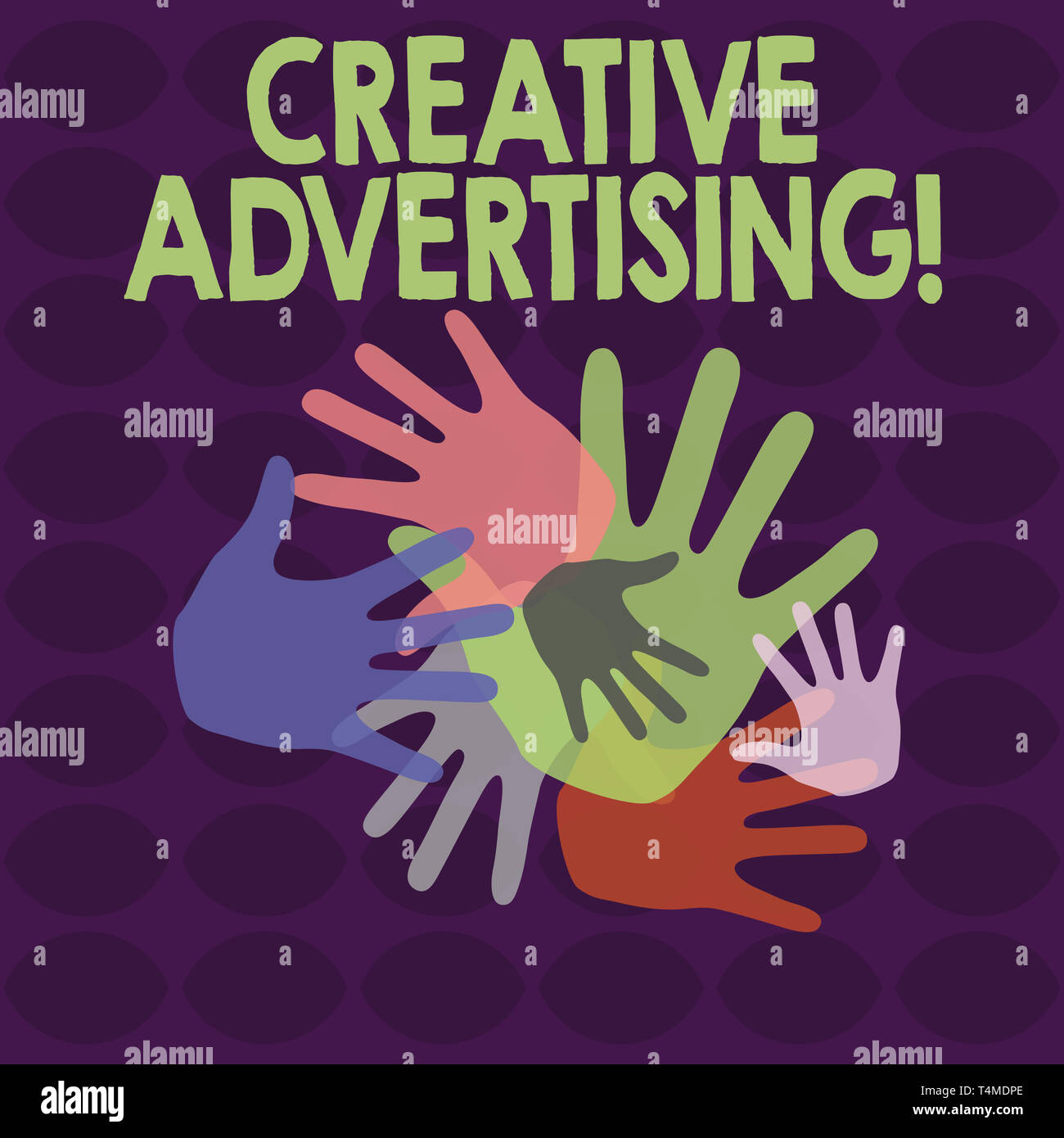 Writing note showing Creative Advertising. Business concept for ...