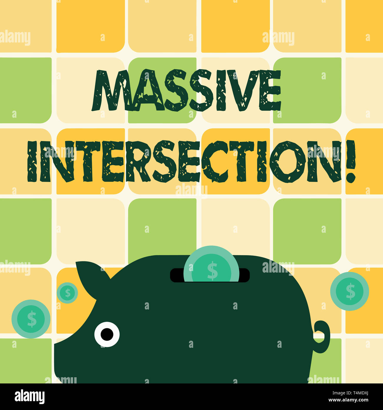 Word writing text Massive Intersection. Business photo showcasing ...