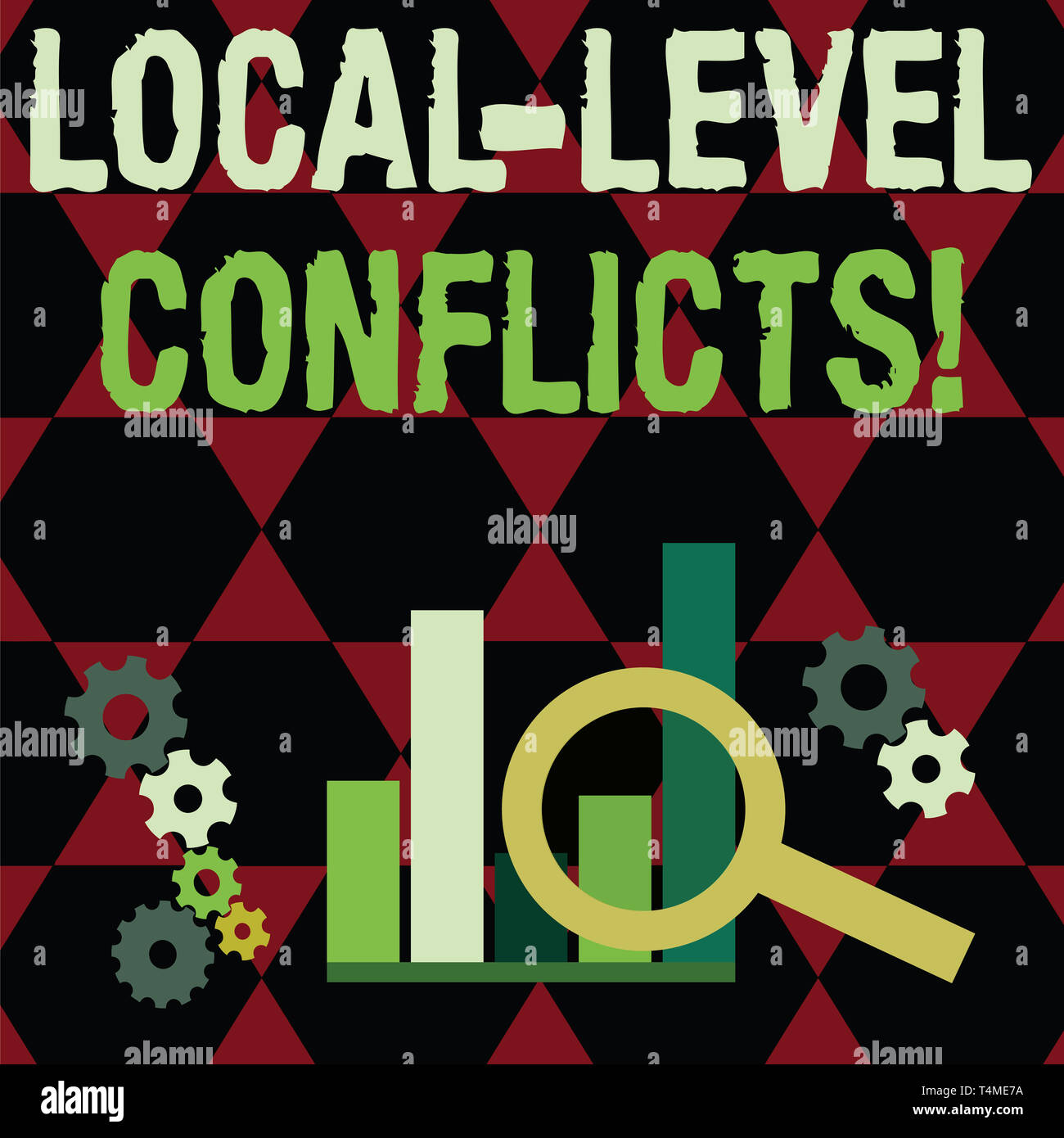 Text sign showing Local Level Conflicts. Business photo text creating ...