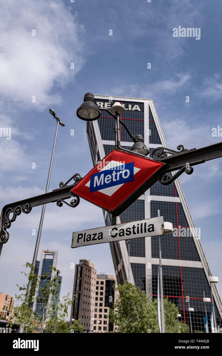 Plaza castilla and madrid hi-res stock photography and images - Alamy