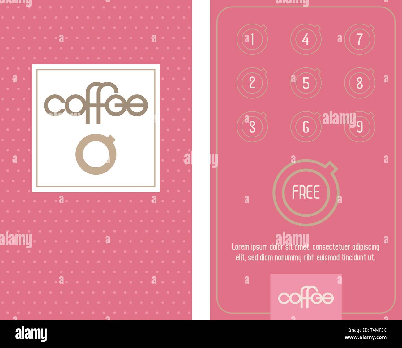 One dot coffee Stock Vector Images - Alamy