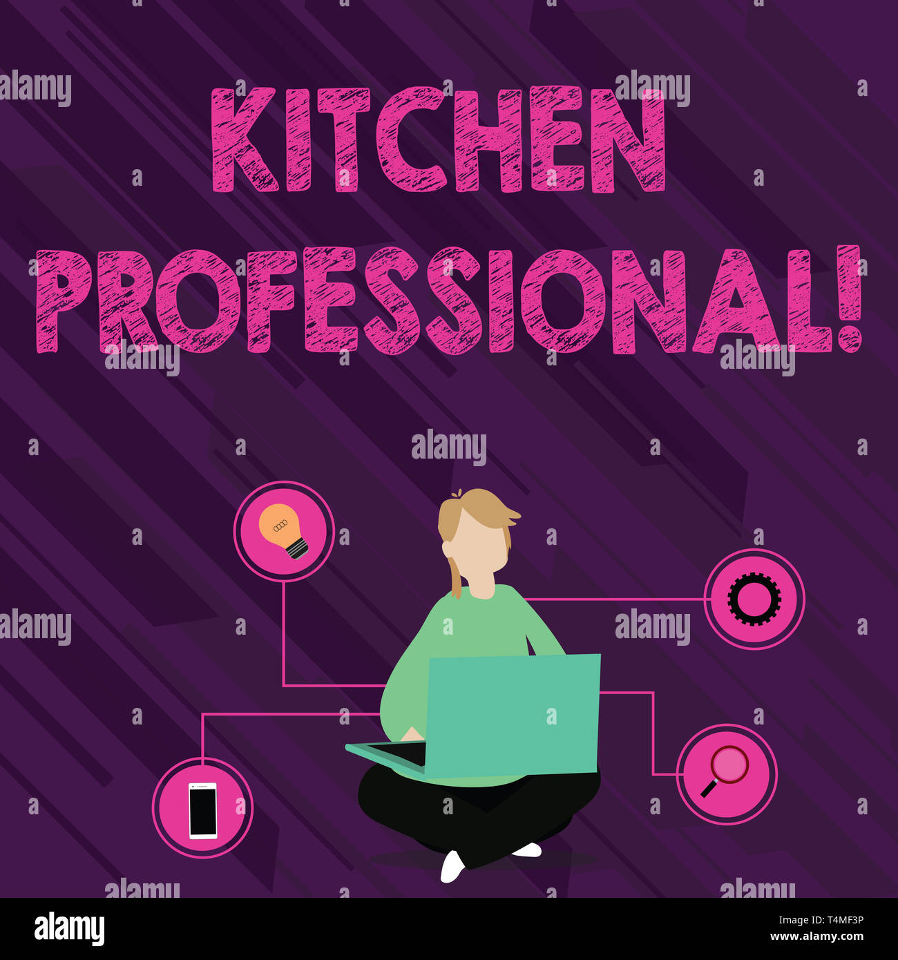 Text sign showing Kitchen Professional. Business photo text equipped to ...