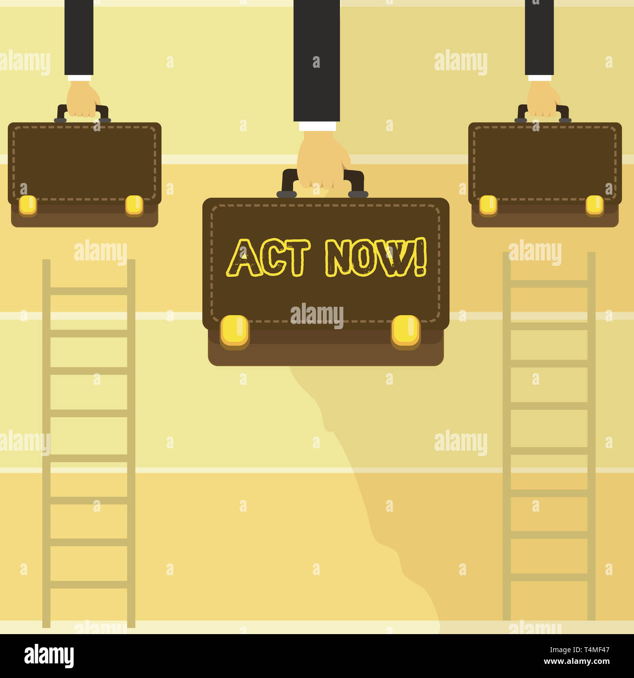 Word writing text Act Now. Business photo showcasing do not hesitate and start working or doing ...