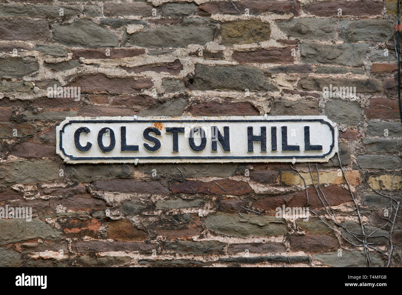 Bristol street name signs after the slaver, Edward Colston Stock Photo ...