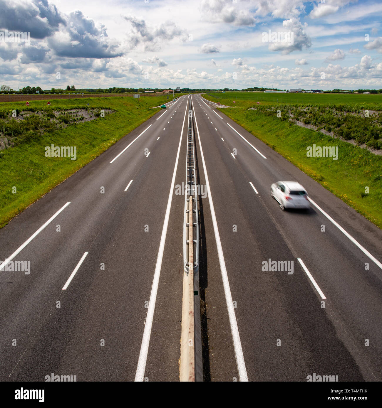 Driving the car on the highway Stock Photo - Alamy
