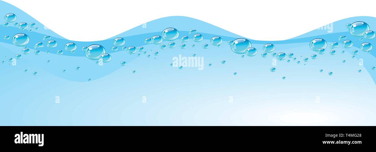Blue water wave, vector illustration Stock Vector Image & Art - Alamy