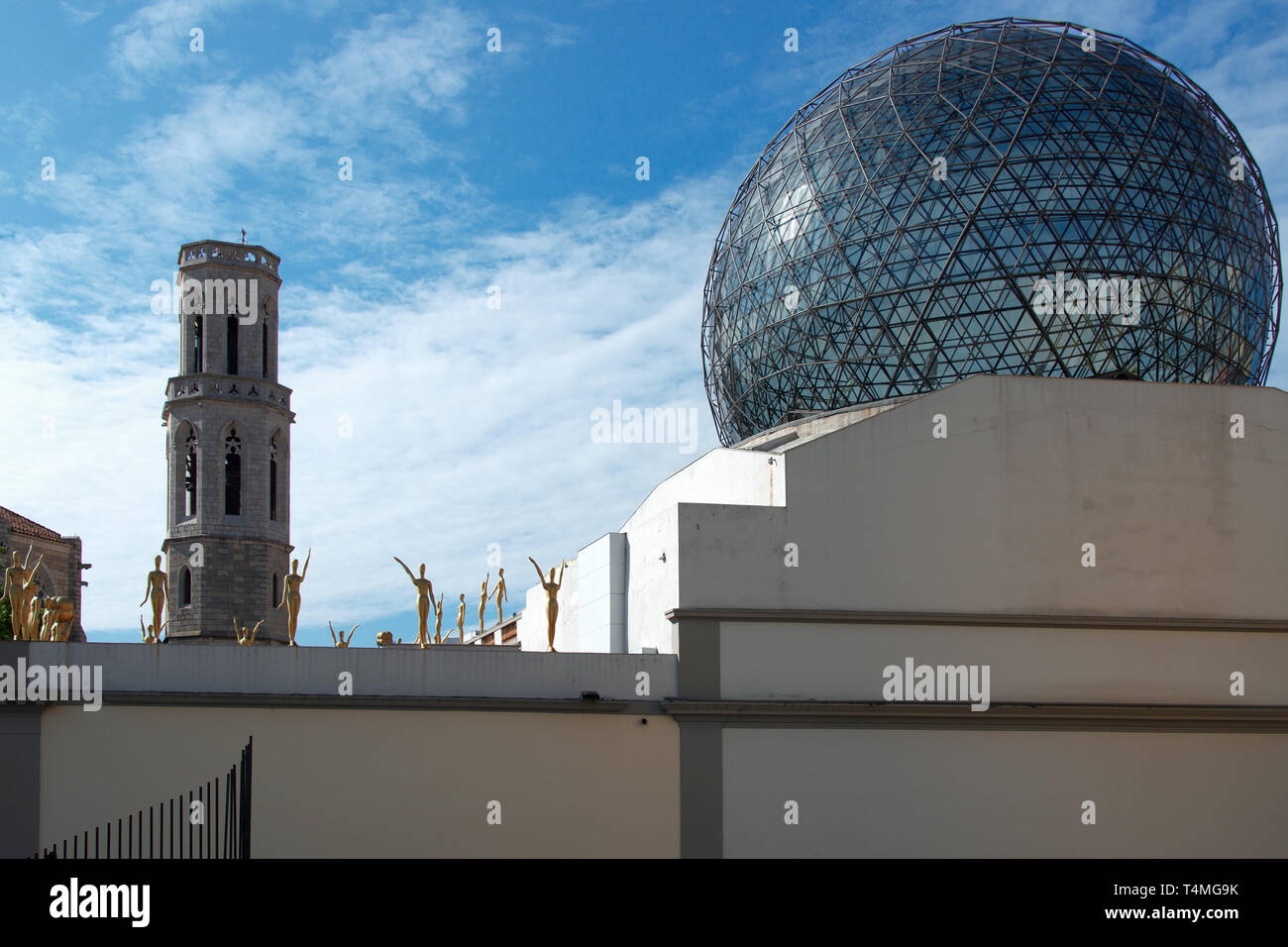 Figueres, Girona, Catalonia, Spain: Glass dome on the summit of the ...