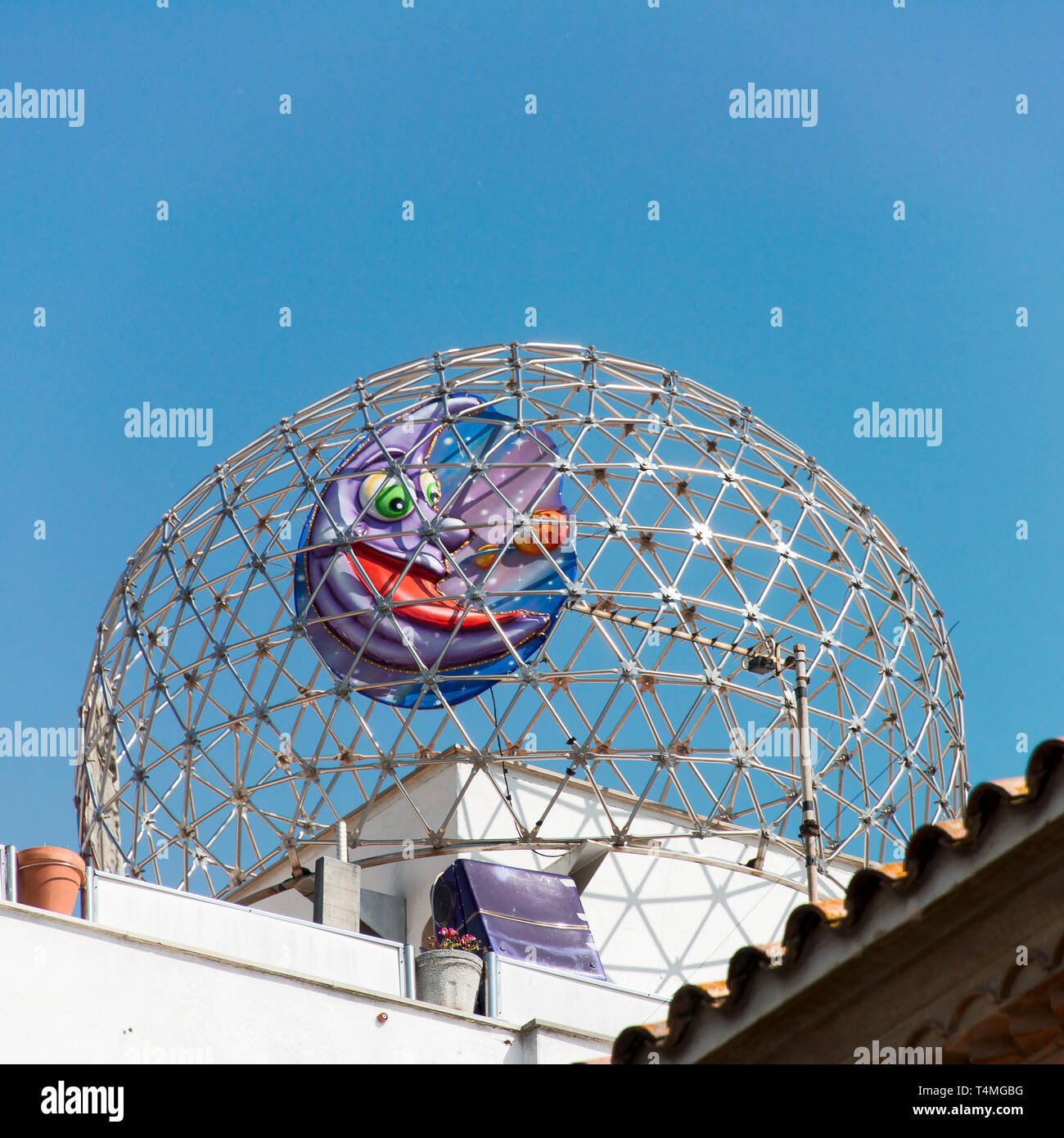 Figueres, Girona, Catalonia, Spain: Glass dome on the summit of the ...