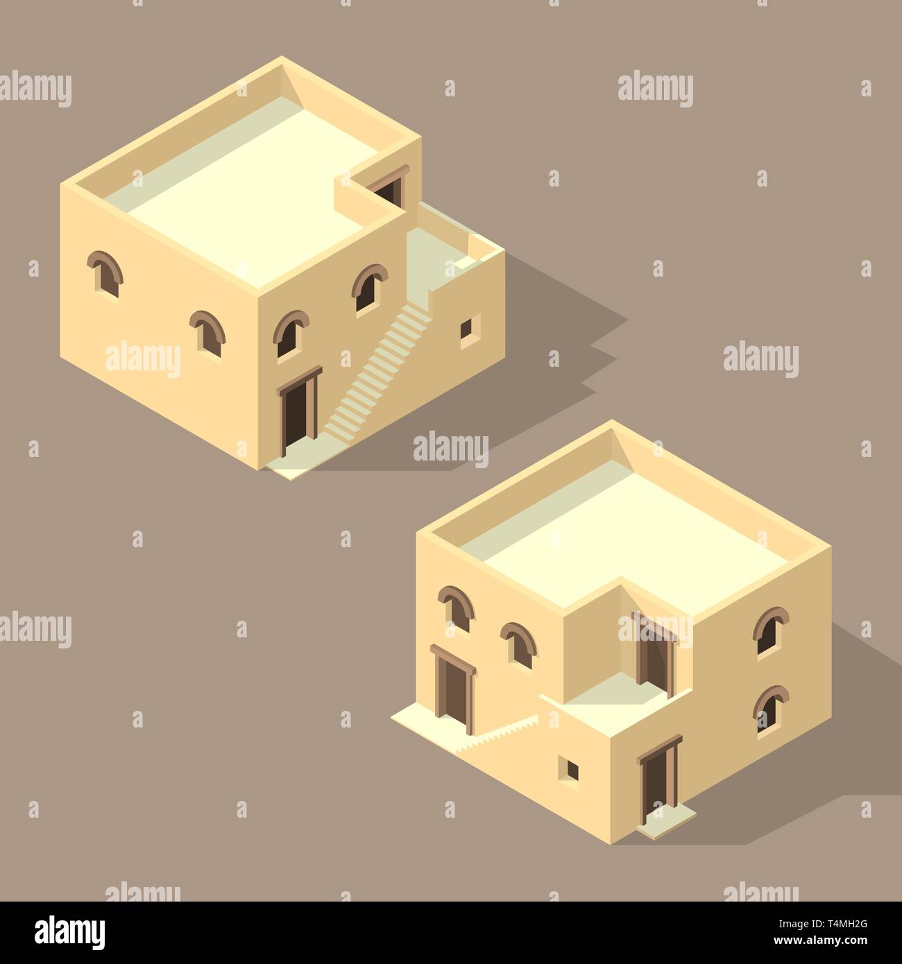 isometric Arab house Stock Vector Image & Art - Alamy