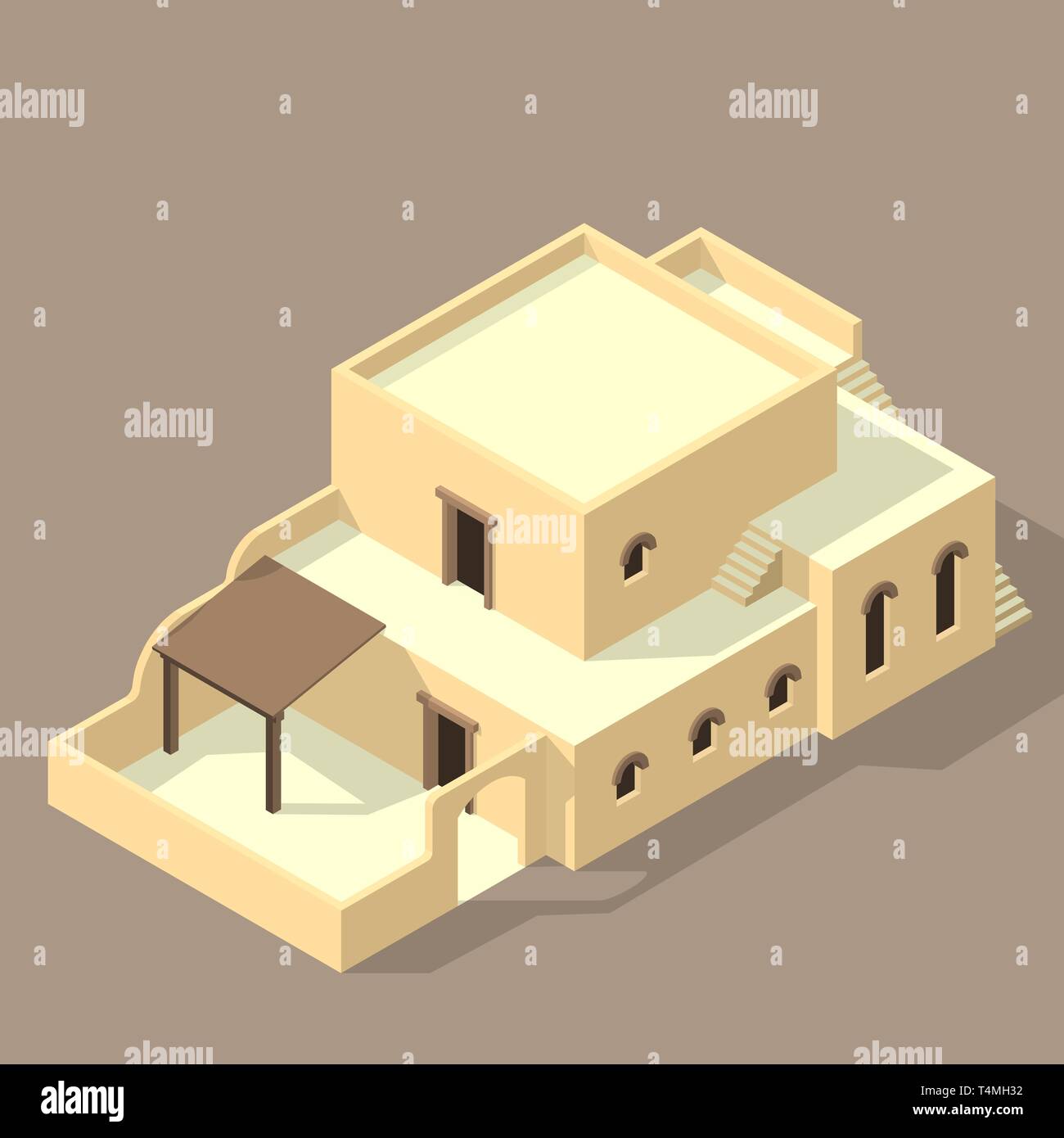 Ancient house middle east Stock Vector Images - Alamy