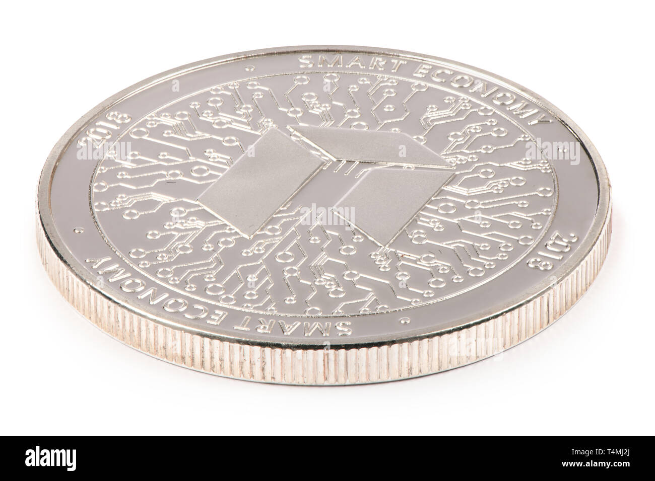 Silver neo isolated on white background. High resolution photo. With ...