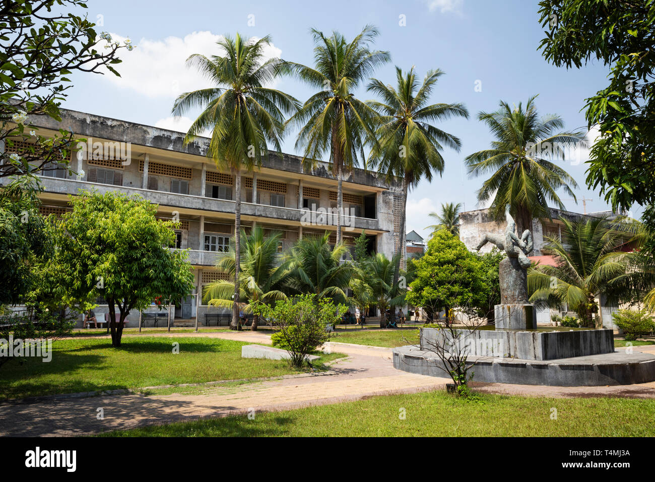 Tuol Sleng Genocide Museum (S-21 Security Prison) housed in a former ...