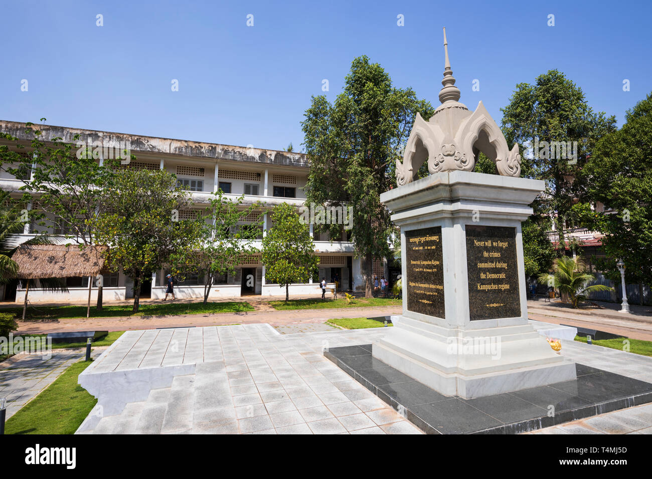 Tuol Sleng Genocide Museum (S-21 Security Prison) housed in a former ...