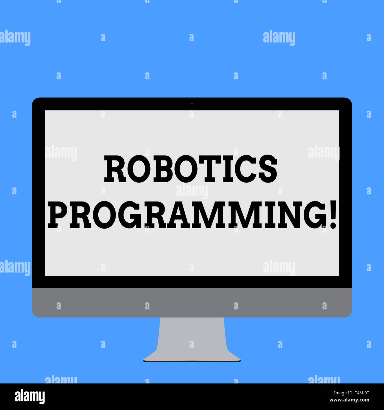 Word writing text Robotics Programming. Business photo showcasing software that used to perform ...