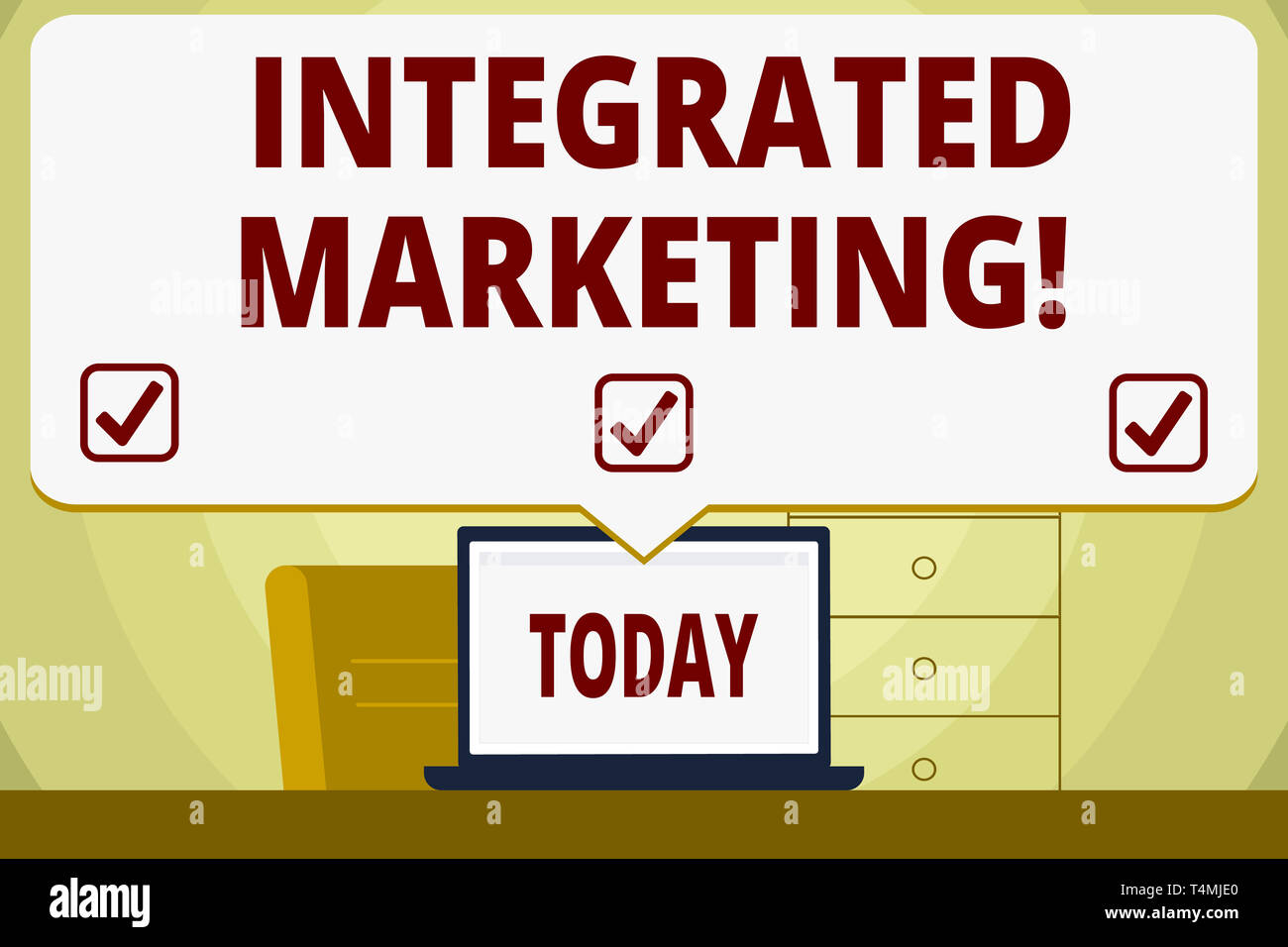 Conceptual hand writing showing Integrated Marketing. Concept meaning ...