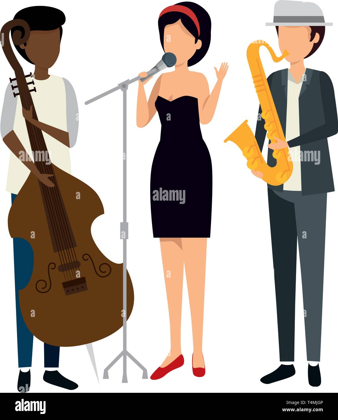 musical group playing instruments Stock Vector Image & Art - Alamy