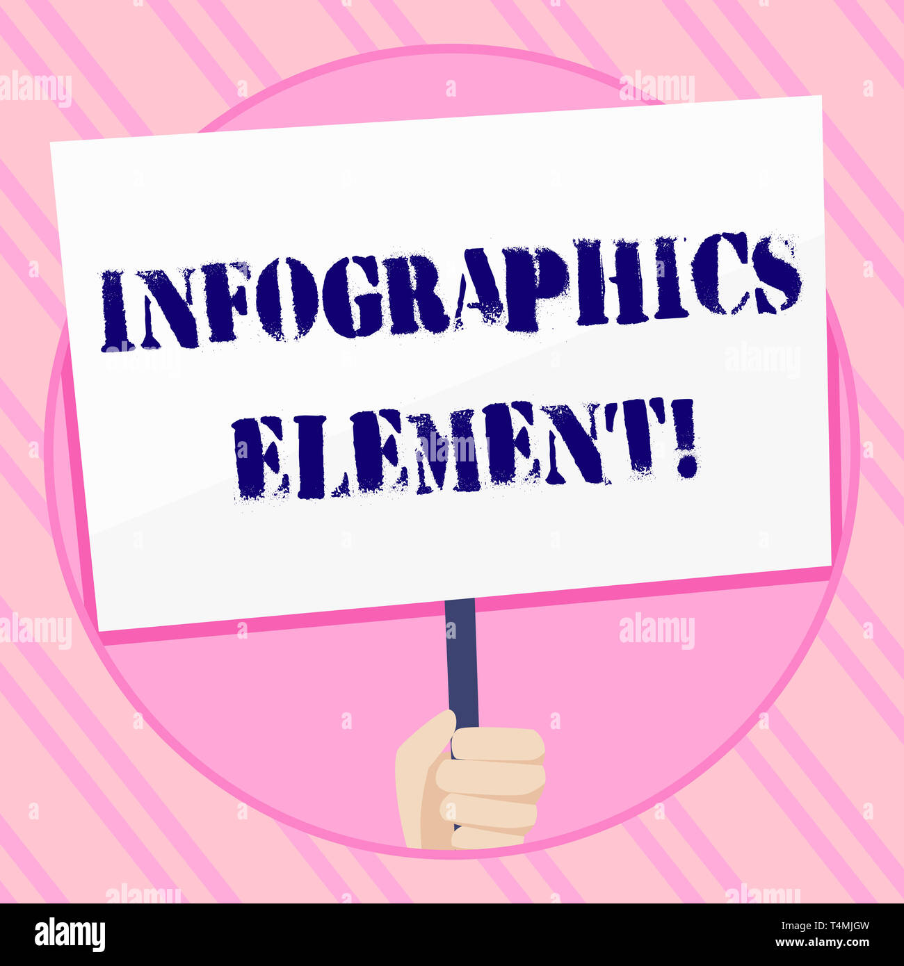Text sign showing Infographics Element. Business photo showcasing ...