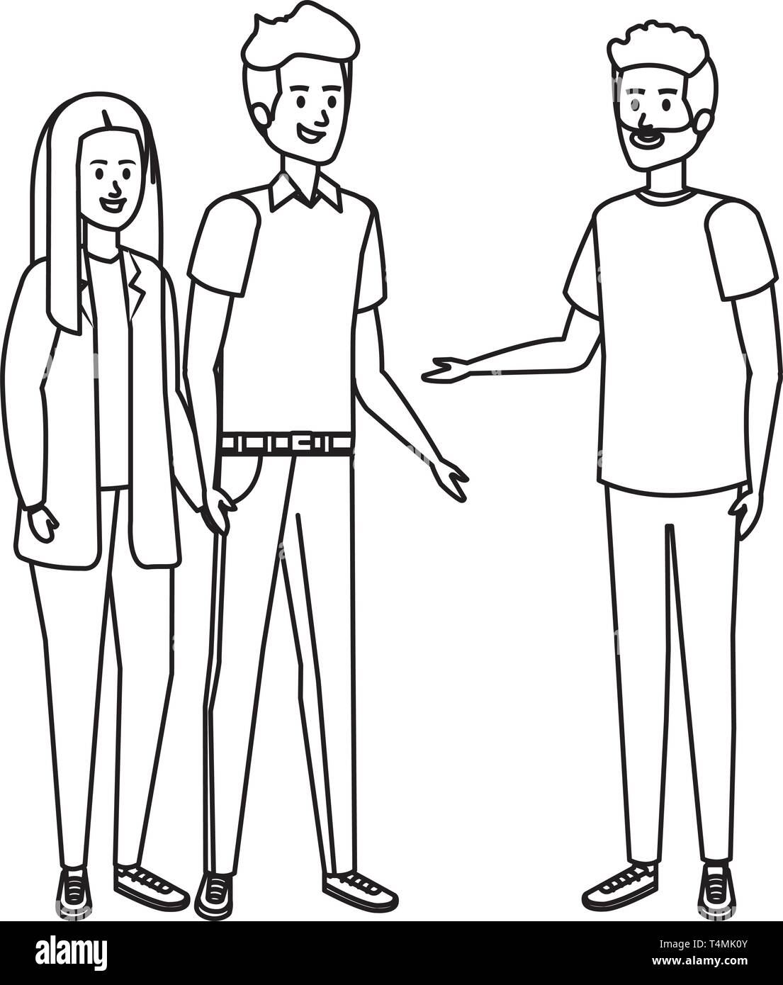 group of people characters Stock Vector Image & Art - Alamy