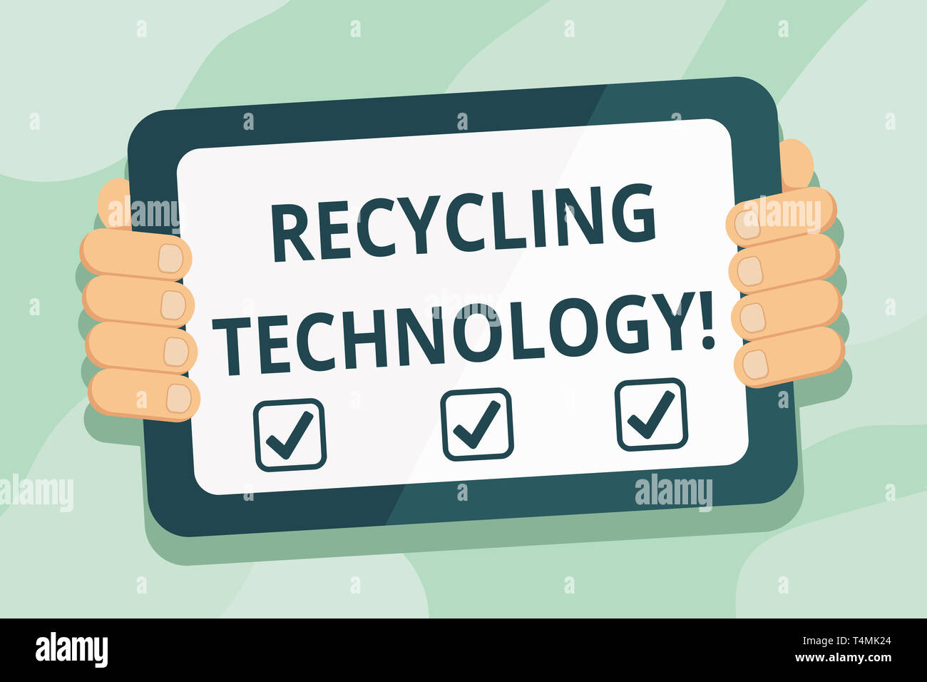 Handwriting text Recycling Technology. Conceptual photo the methods for ...