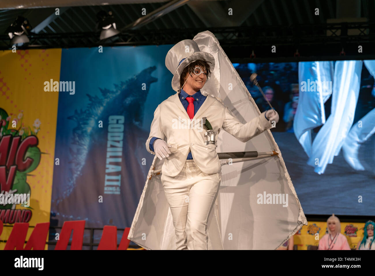DORTMUND, GERMANY - April 13th 2019: Cosplayer performing in the ...