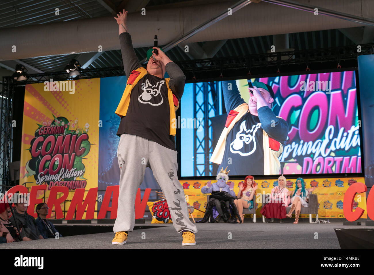 DORTMUND, GERMANY - April 13th 2019: Cosplayer performing in the ...