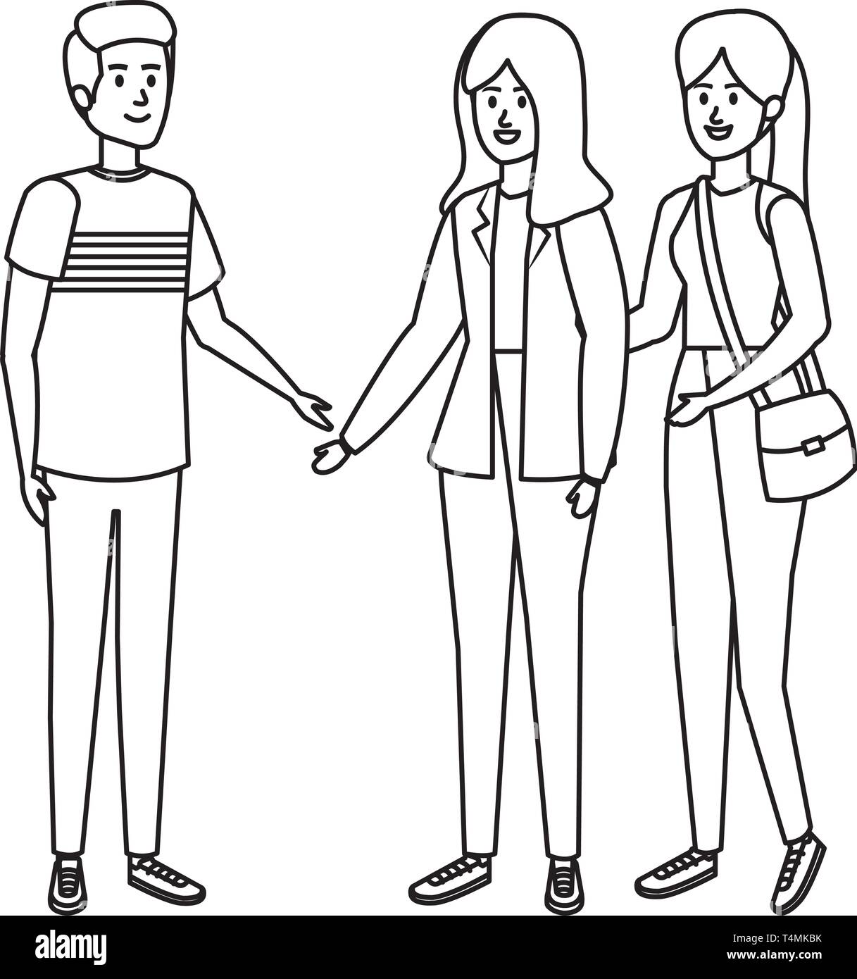 group of people characters Stock Vector Image & Art - Alamy