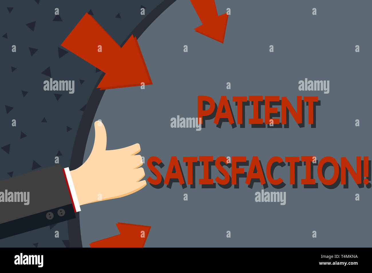 Text sign showing Patient Satisfaction. Business photo text measure of ...