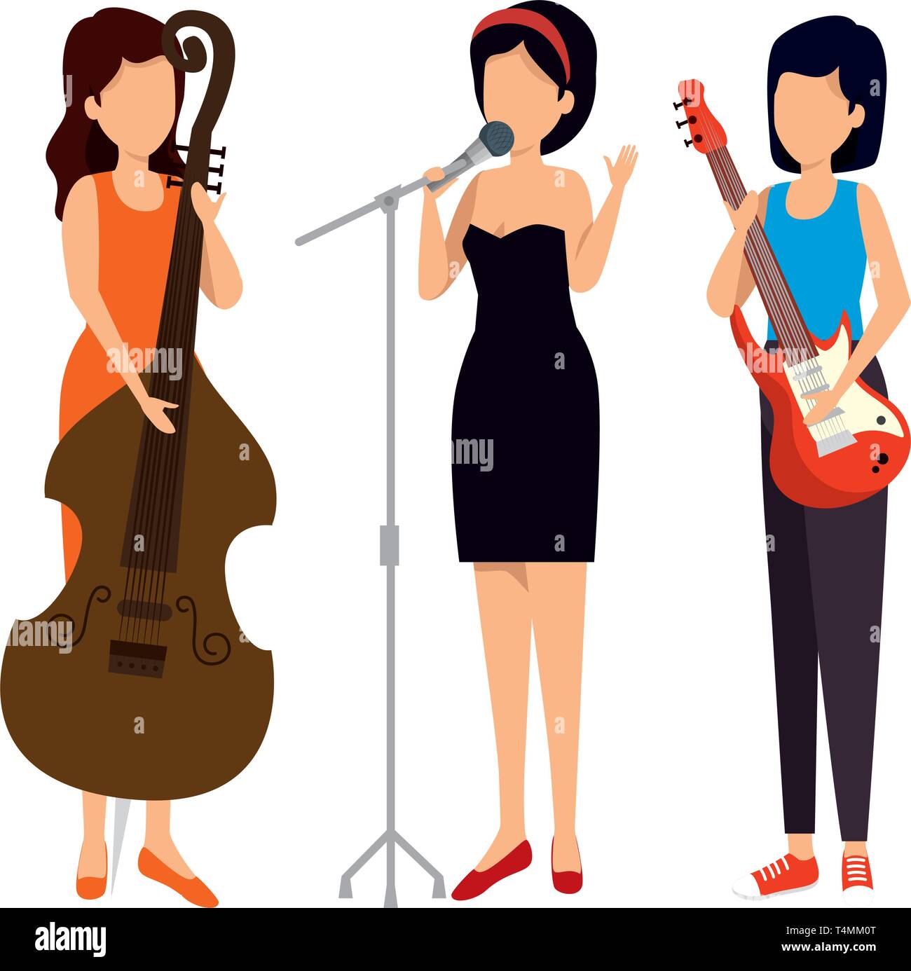 musical group playing instruments Stock Vector Image & Art - Alamy