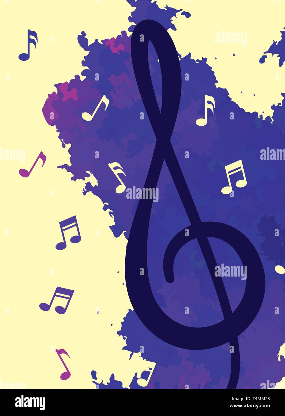 music notes pattern background Stock Vector Image & Art - Alamy