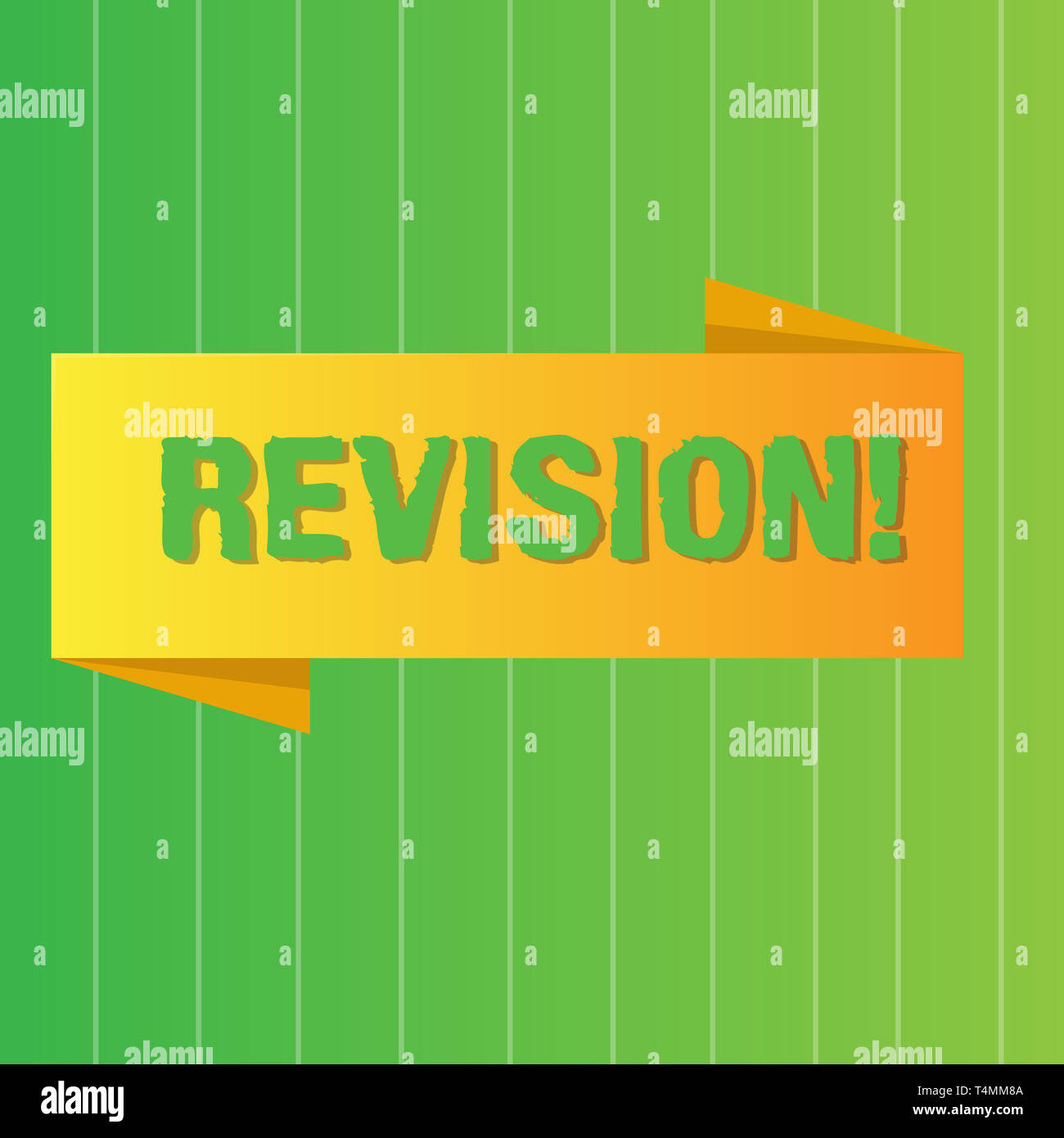 Word writing text Revision. Business photo showcasing action of ...