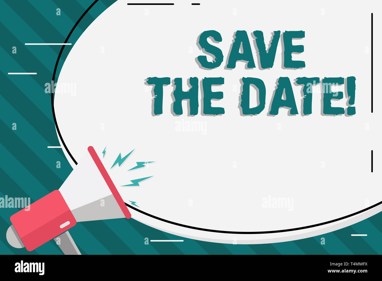 Writing note showing Save The Date.... Business concept for remember ...