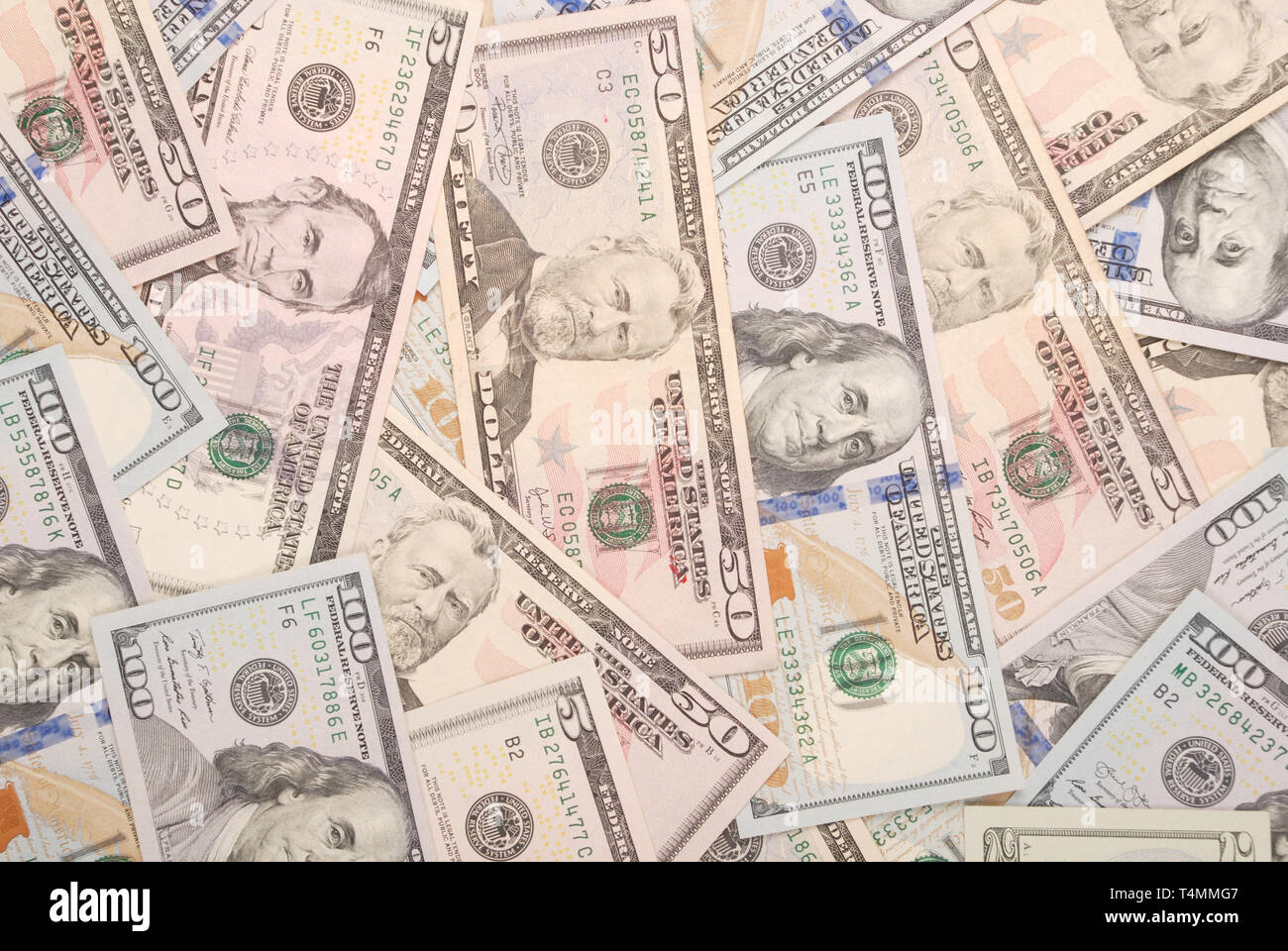 Background from dollar banknotes. Abstract money background raster ...