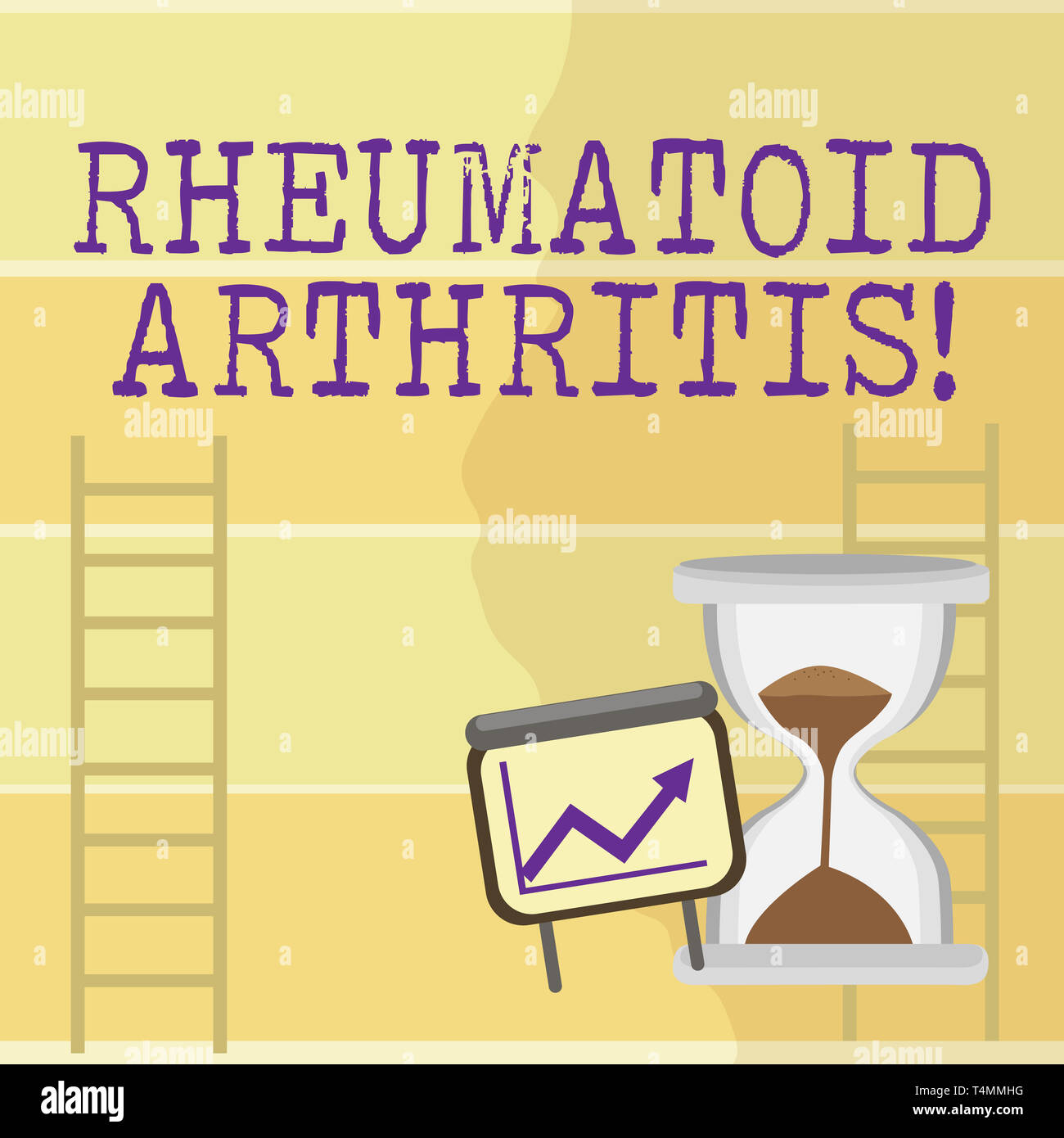 Writing note showing Rheumatoid Arthritis. Business concept for chronic ...