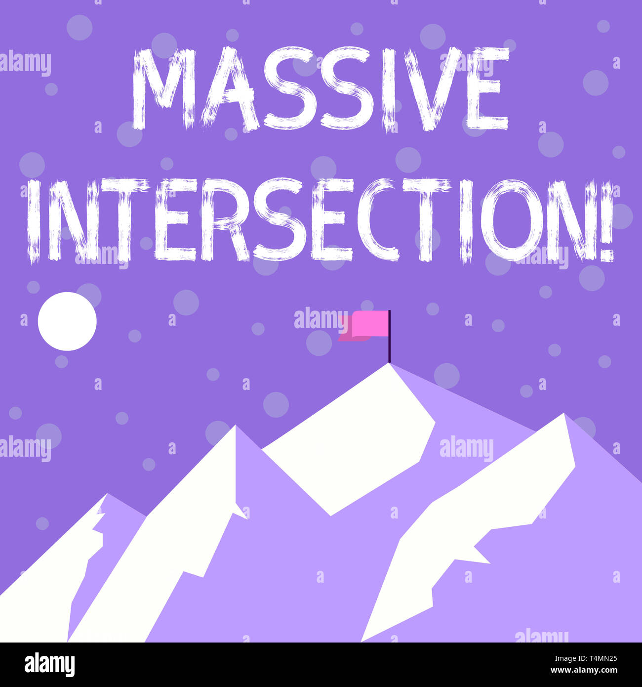 Handwriting text writing Massive Intersection. Conceptual photo atgrade ...