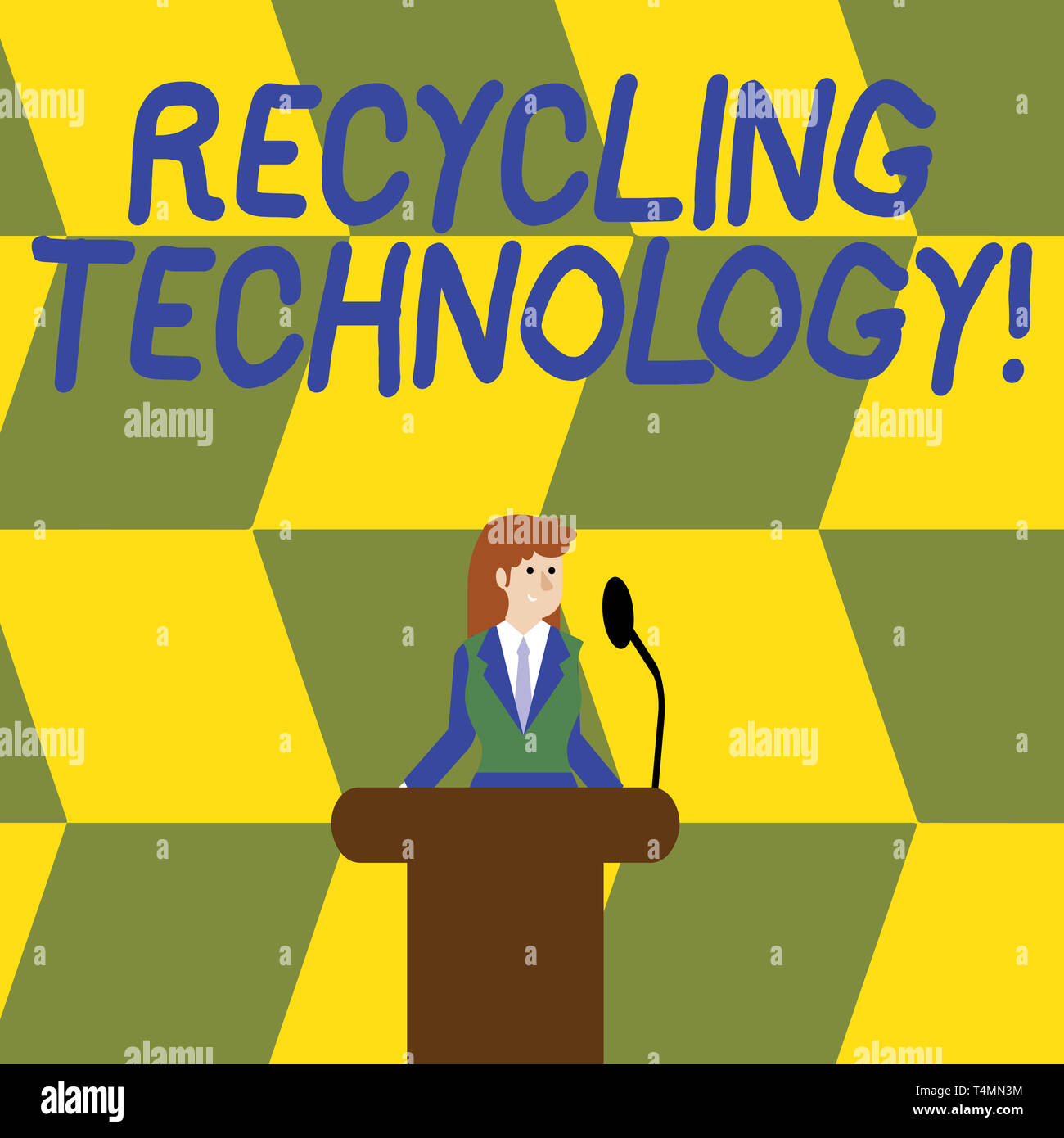 Writing note showing Recycling Technology. Business concept for the ...
