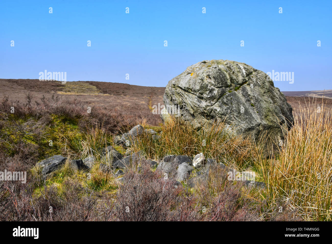 Robin Hood's Penny Stone, Robin Hood's Rock, Midgley Moor, Hebden ...