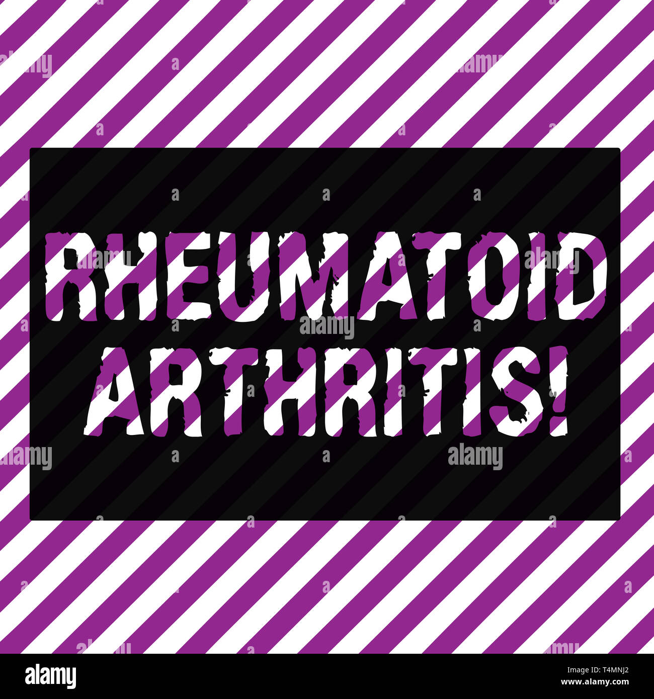 Text sign showing Rheumatoid Arthritis. Business photo text chronic ...