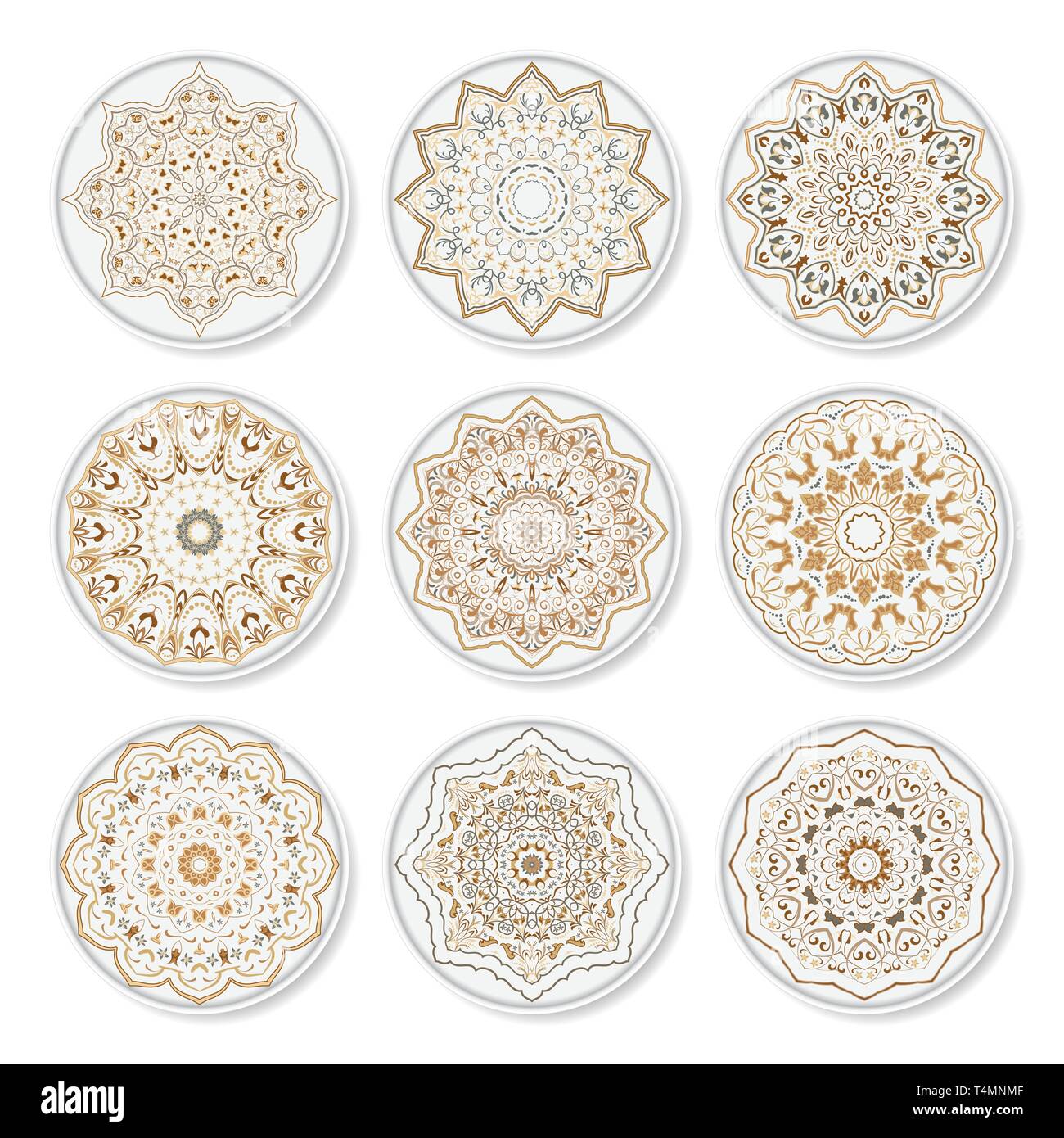 Ceramic plate with arabic pattern hi-res stock photography and images ...
