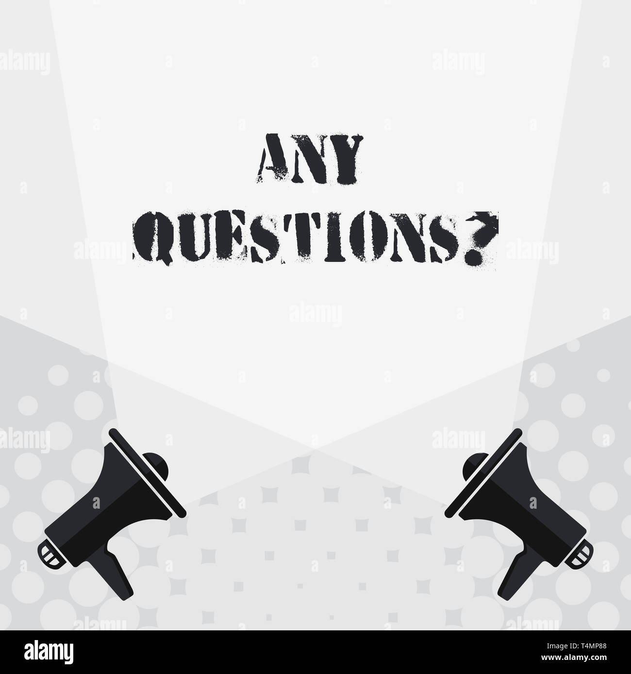 Text sign showing Any Questions Question. Business photo text you say ...