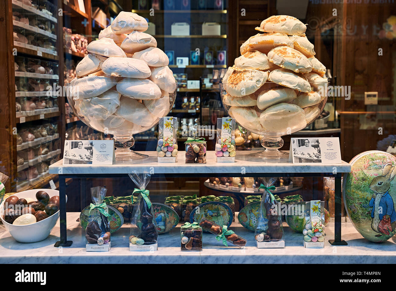 Shop window of the chocolatier Elisabeth, which specialized in ...