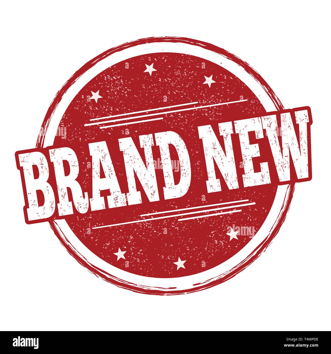 Brand new sign or stamp on white background, vector illustration Stock ...