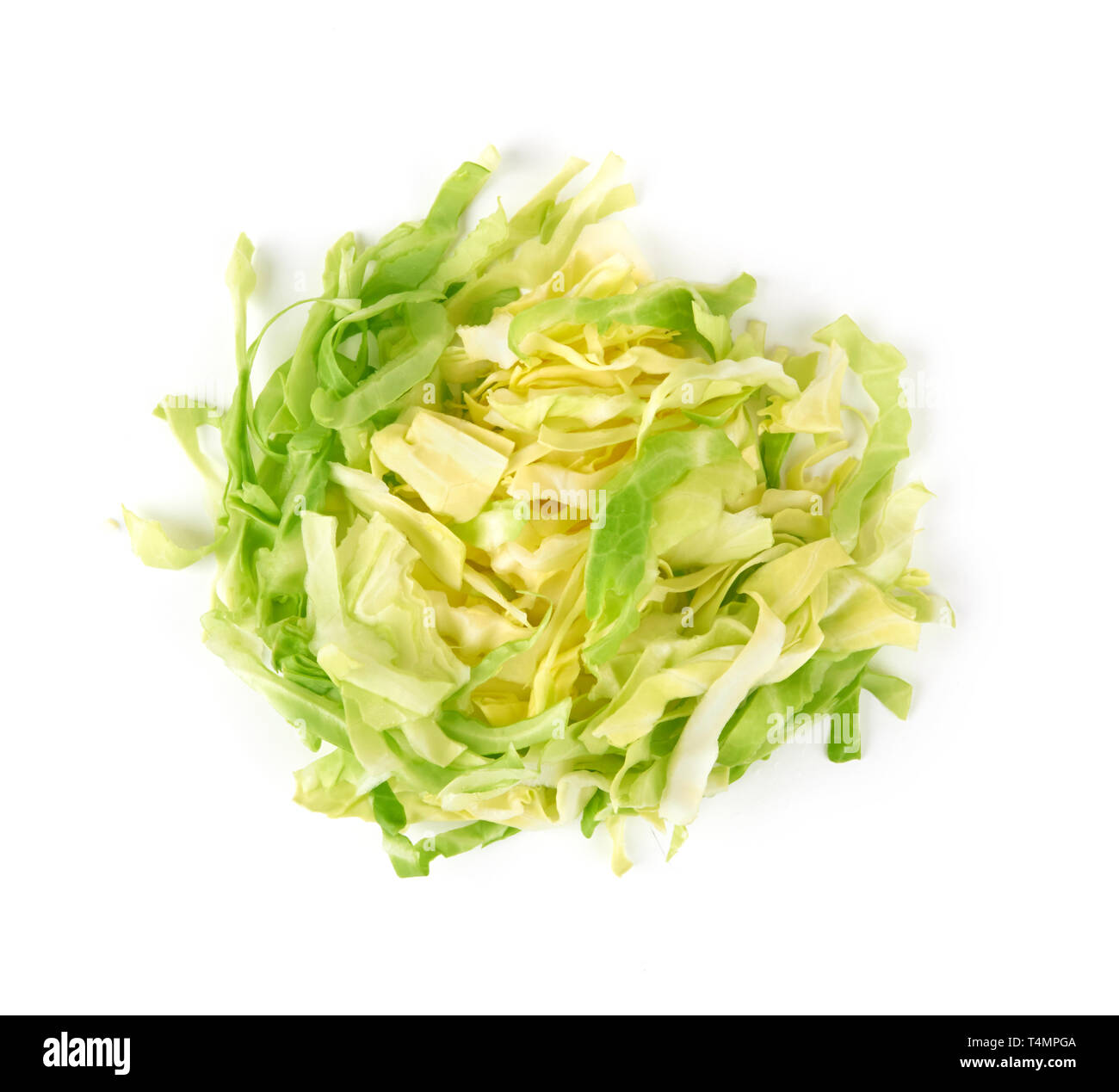 green cabbage isolated on a white background Stock Photo - Alamy
