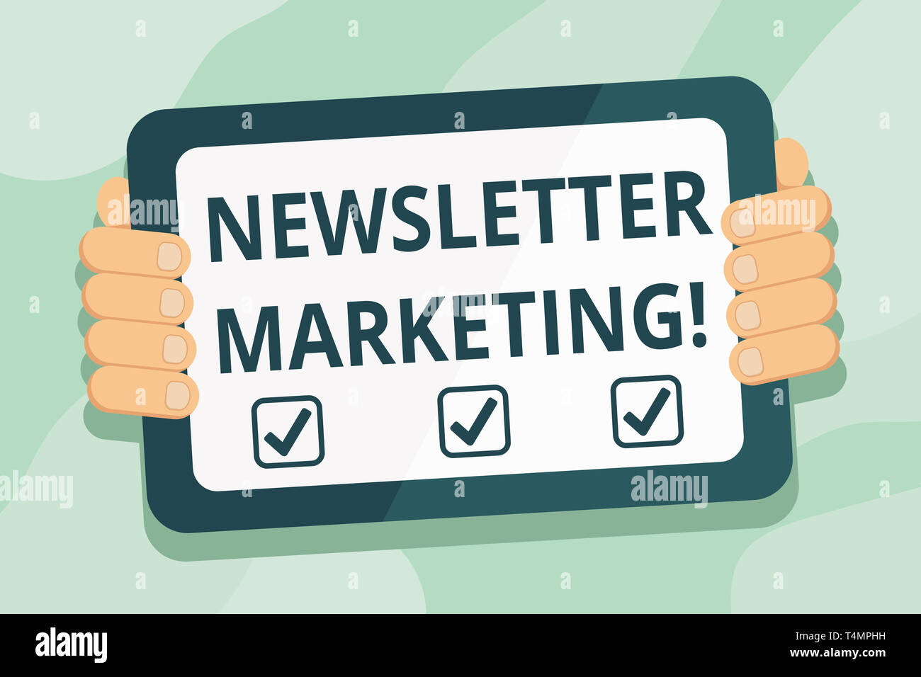 Handwriting Text Newsletter Marketing Conceptual Photo Act Of Sending
