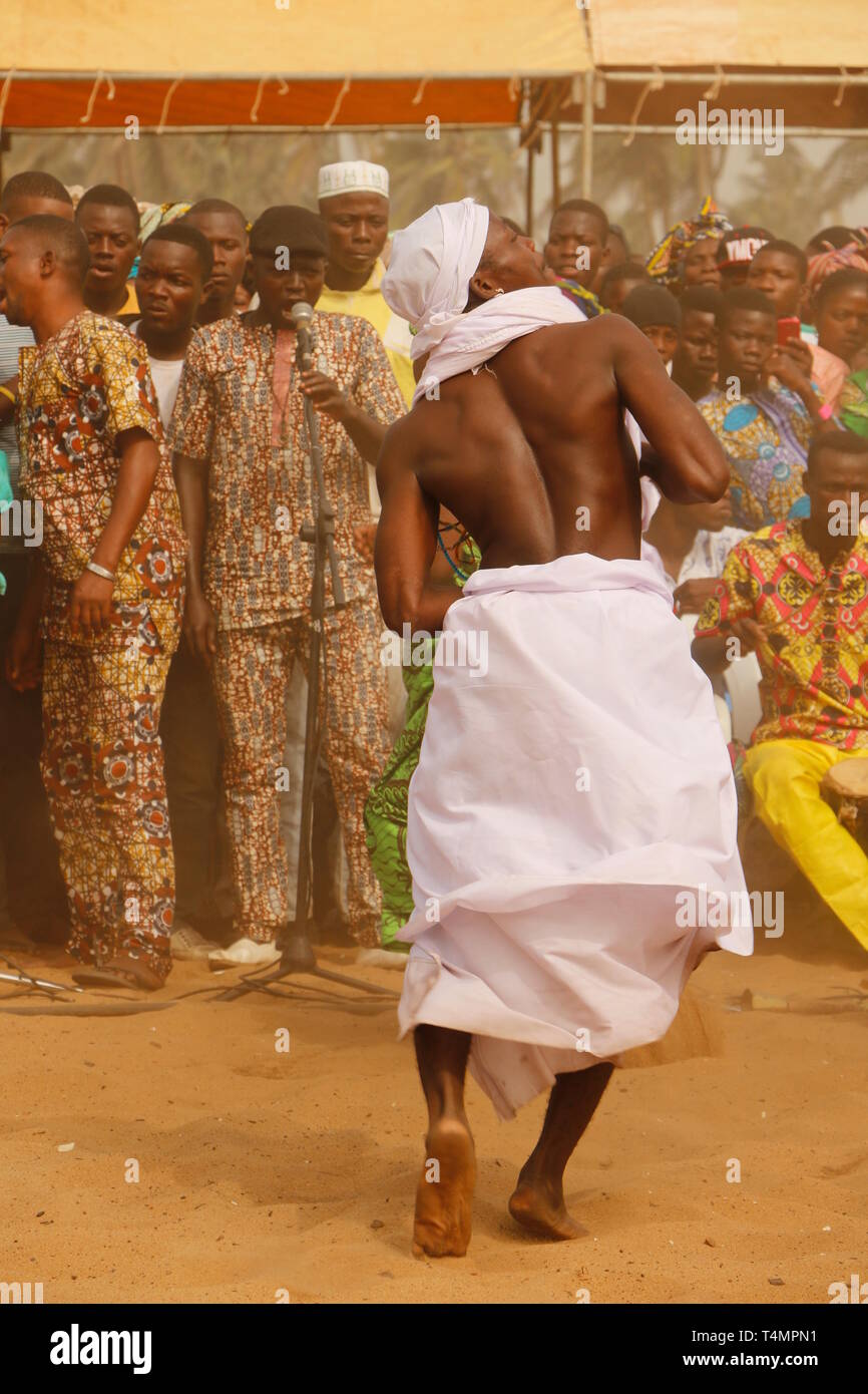 Voodoo festival in Ouidah, Benin. An annual event with rituals, music ...