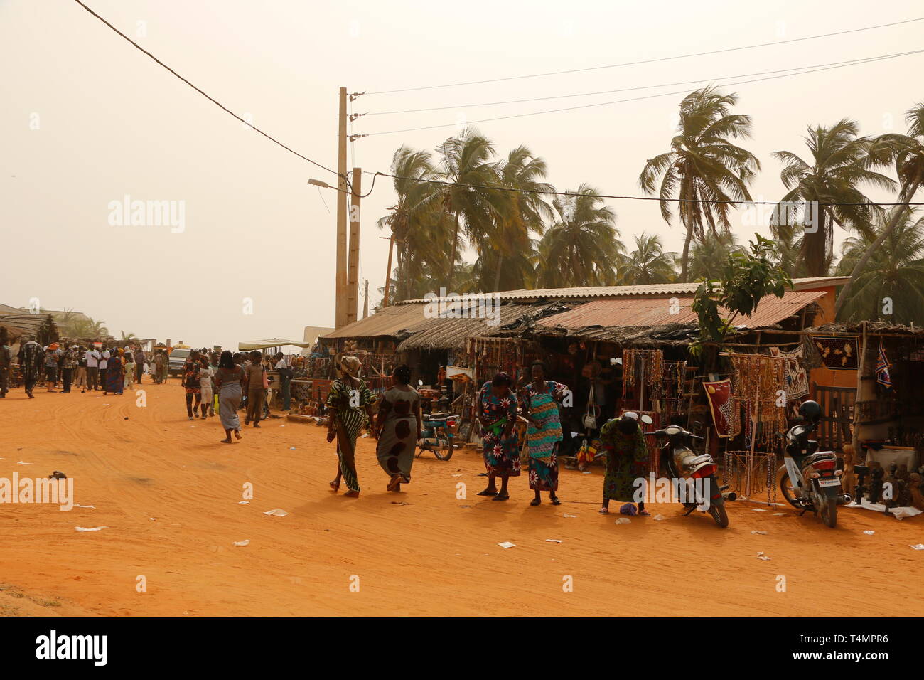 Food sold on a market in Benin Stock Photo - Alamy